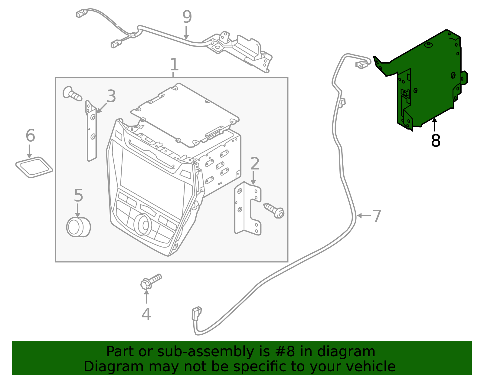 95770-4Z300 - High-Quality GPS Navigation Control Module for 2017-2018 ...
