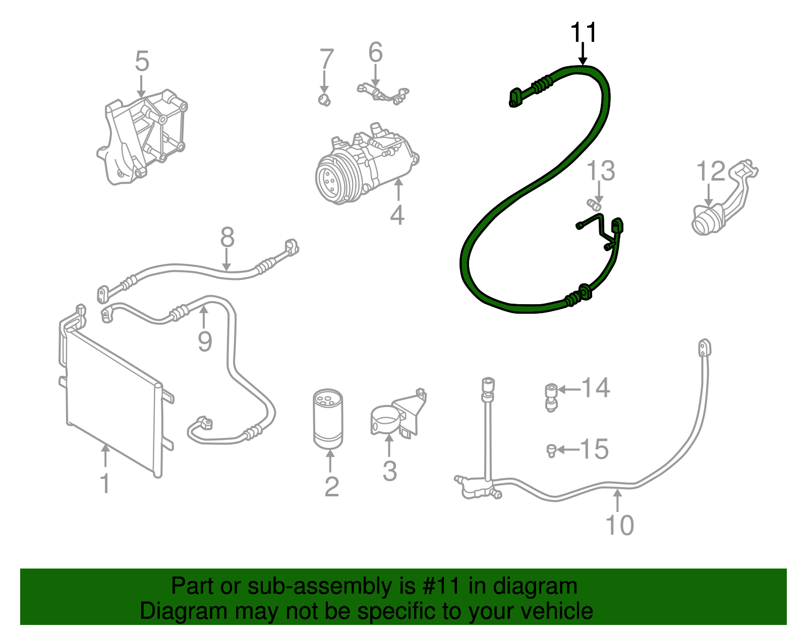 Genuine BMW 64-53-6-923-956 | Suction Hose | FREE Shipping on Most ...