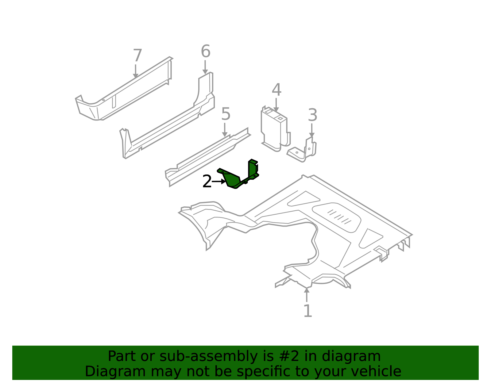 Floor Pan Reinforcement - Chassis Support Bracket | AutoNation Parts