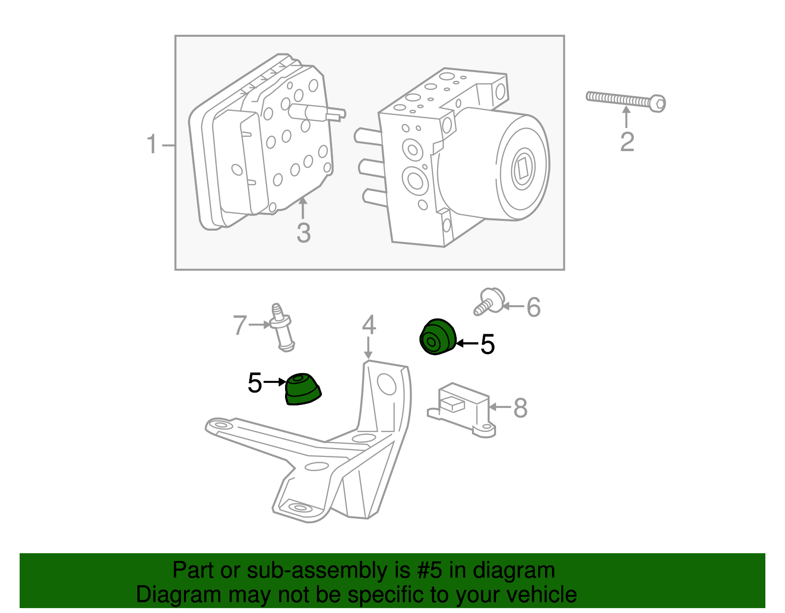 92274117 - Electronic Parking Brake Control Module Insulator 2013-2019 ...