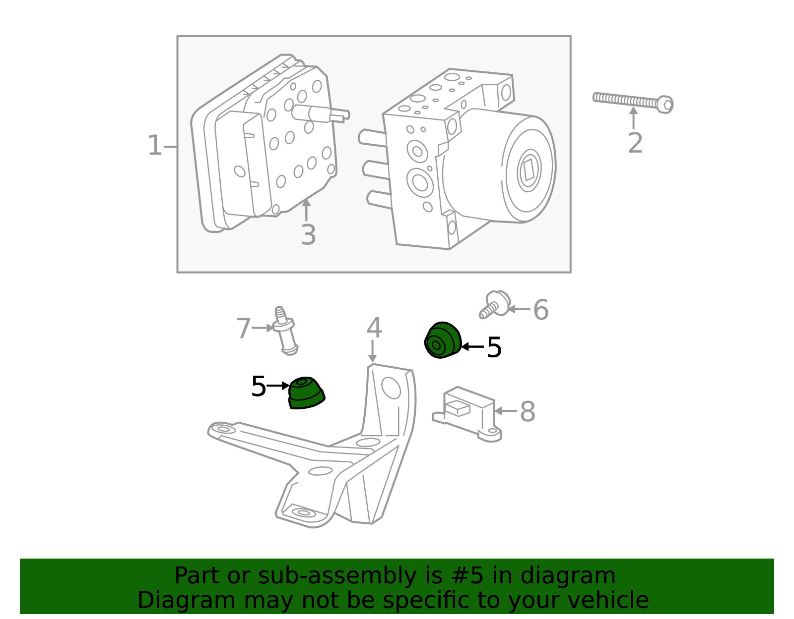 92274117 - Electronic Parking Brake Control Module Insulator 2013-2019 ...