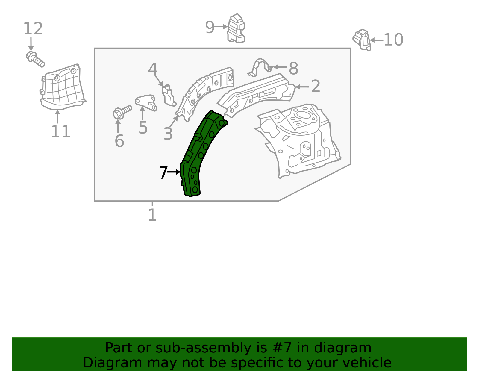 2019-2025 Toyota Apron Reinforced 53707-0R030 | MotorMotor