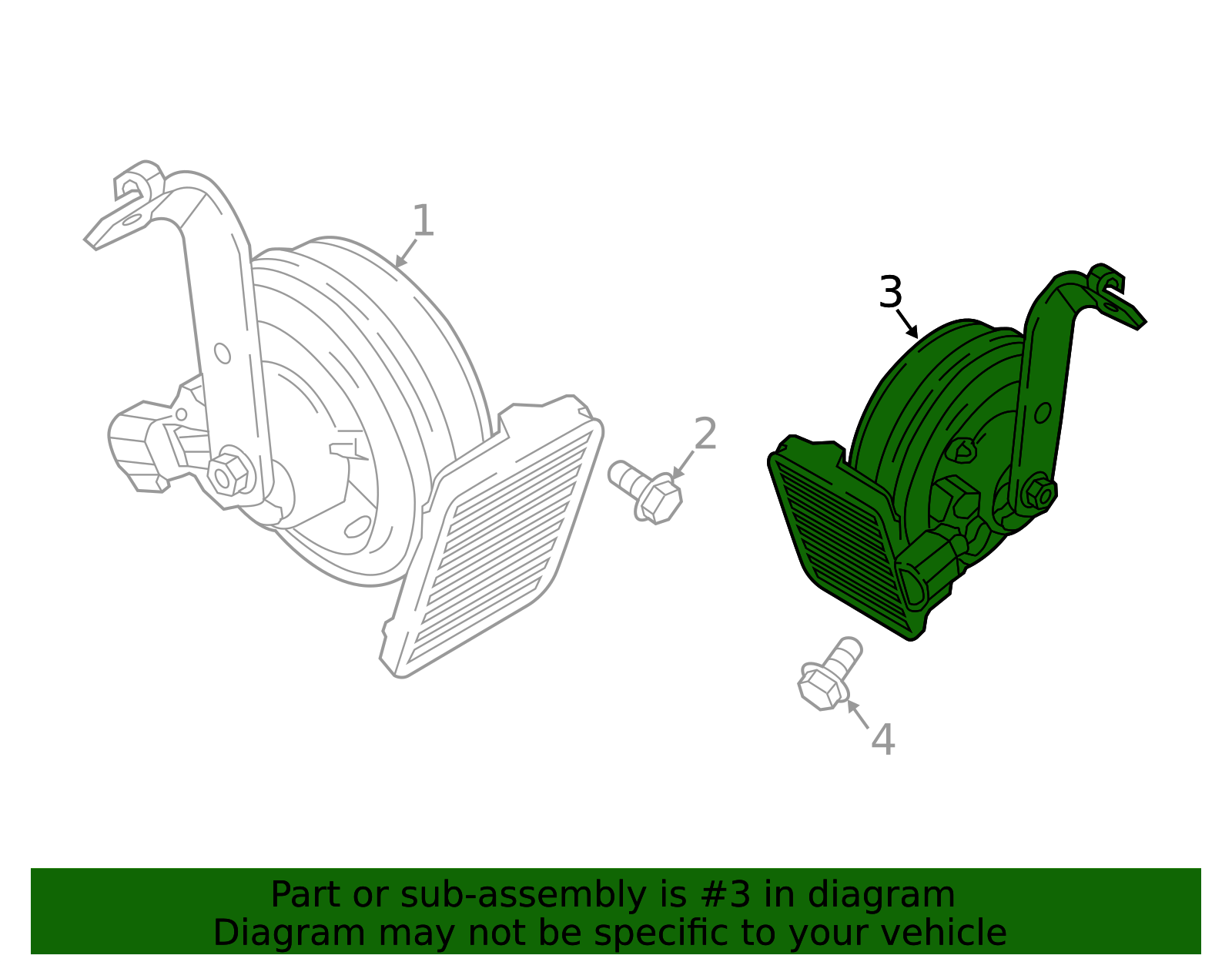 2016-2024 GM High-Note Horn 84656765 GM | GMPartsDirect.com