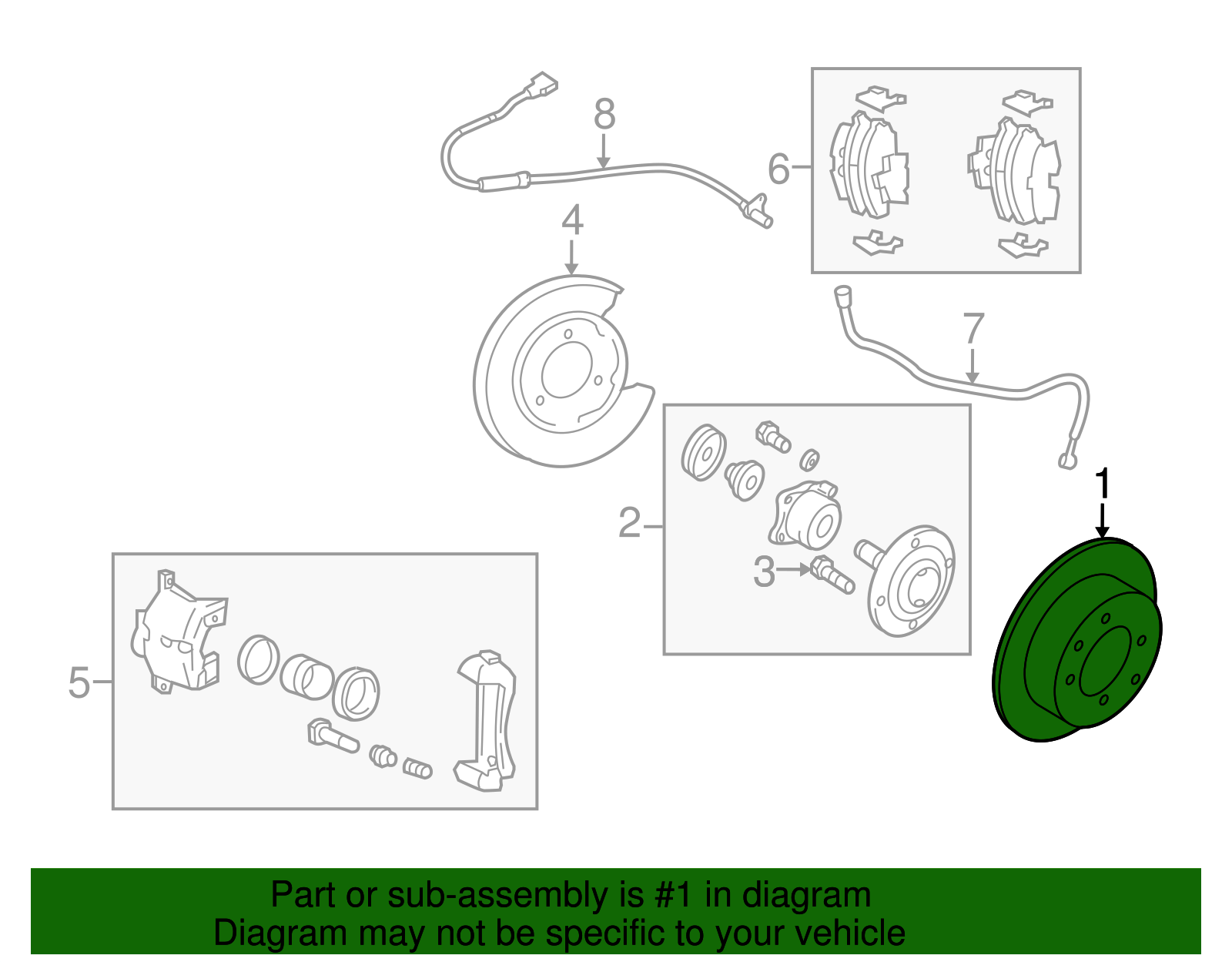 Hyundai - 58411-3K110 - Rotor - 2006-2011 Hyundai | OEM Hyundai Parts ...