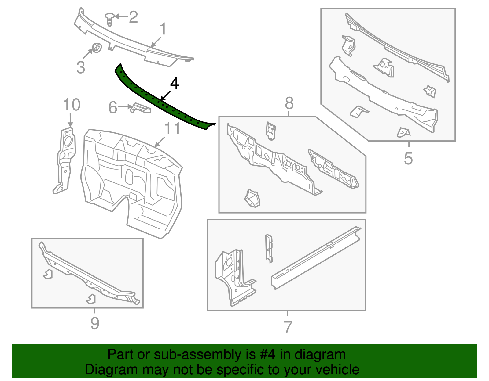 2011-2020 Dodge Journey Screen 05116266AG | Mopar Parts Canada