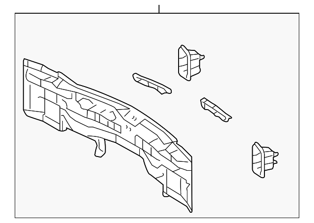 Genuine Toyota Rear Body Panel part# 58307-0T011 for 2009-2015 Toyota ...