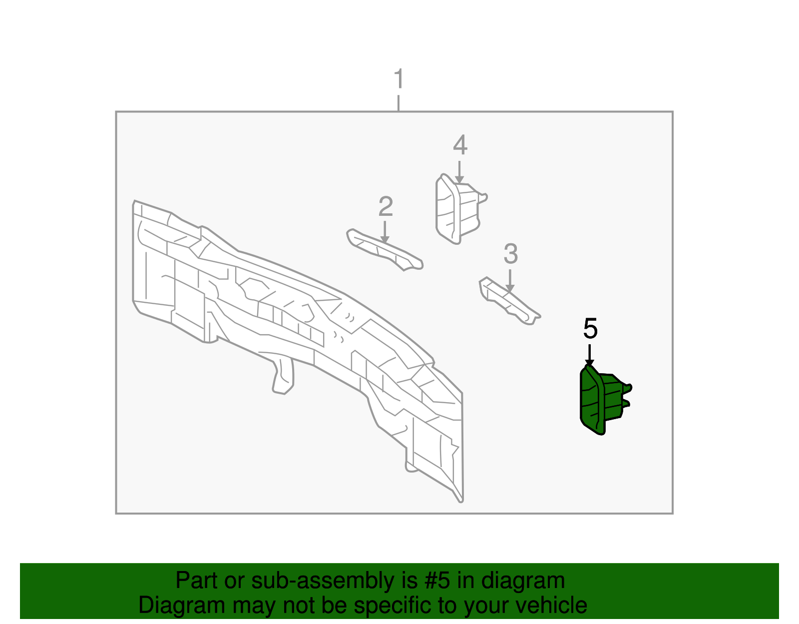 58304-0T010 - Rear Body Panel Reinforcement - 2009-2015 Toyota Venza ...