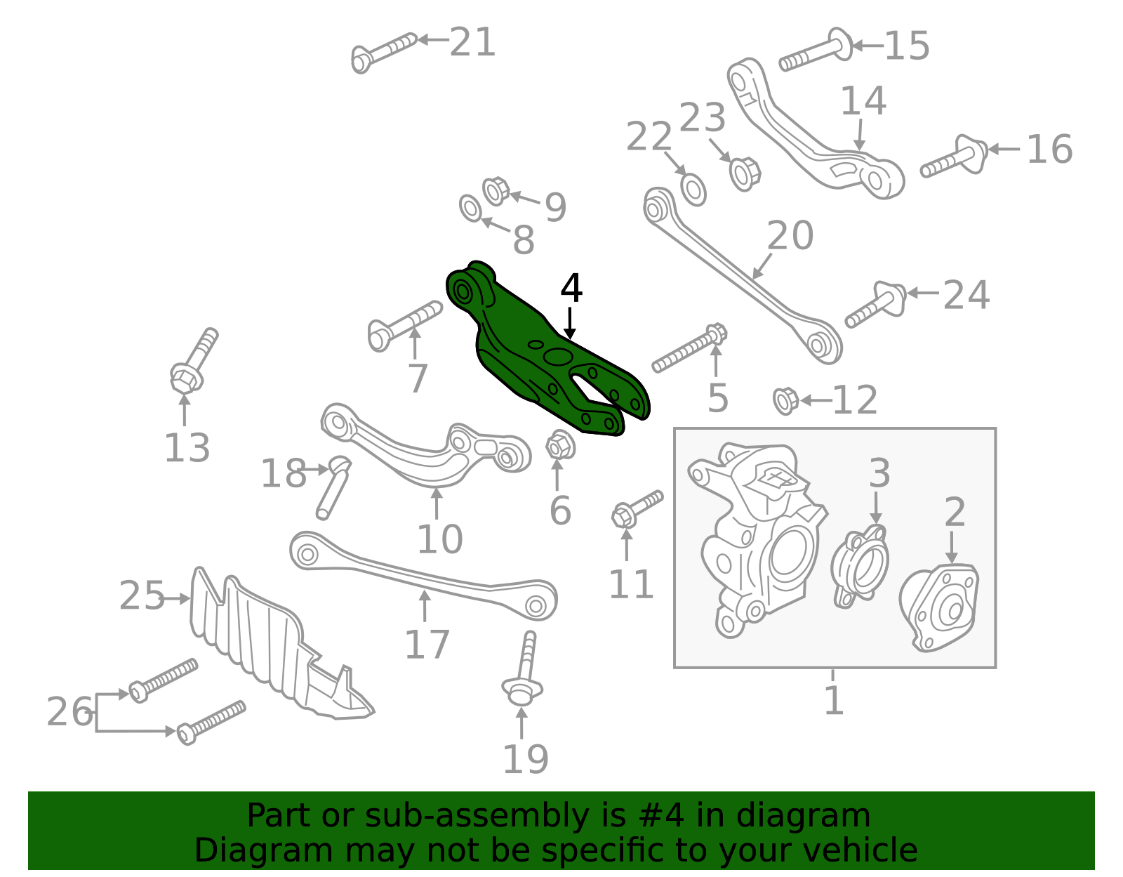 2017-2026 Audi Lower Control Arm 4M0-505-311-J | OEM Parts Online