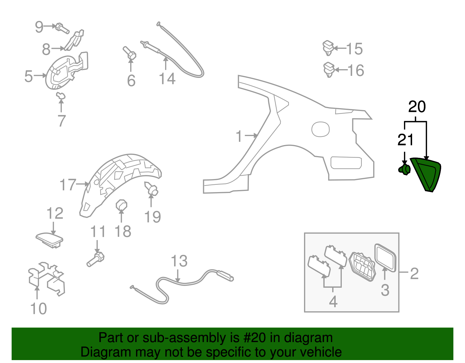 2009-2013 Mazda 6 Molding - Driver's Side (LH) GS3R-50-N50J ...