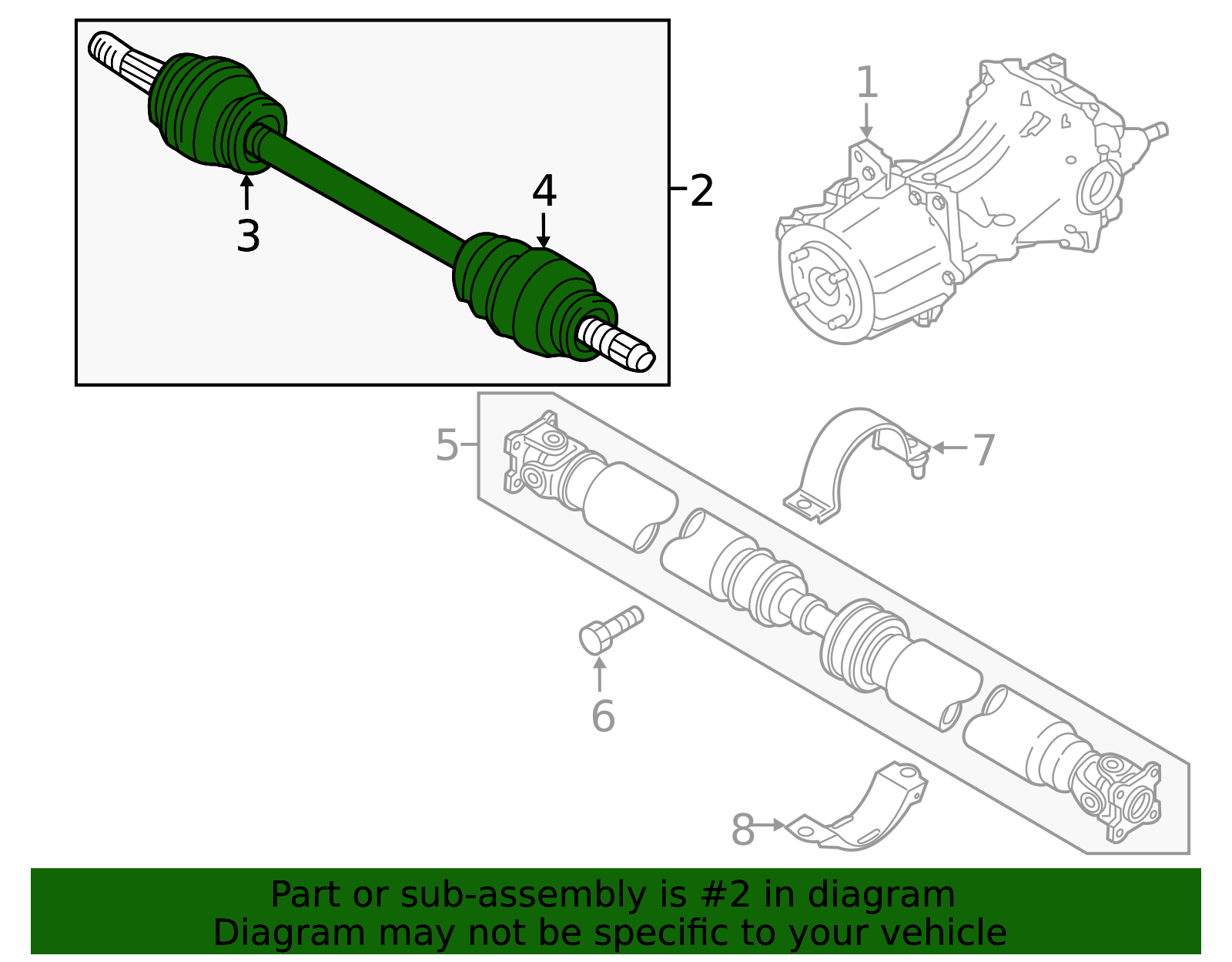 39600-5AA0A - Axle Assembly - 2015-2024 Nissan Murano | Nissan OEM ...
