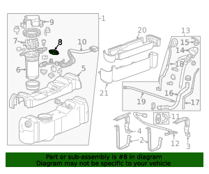 2010-2016 GM Diesel Emissions Fluid Level Sensor 20760381 GM ...