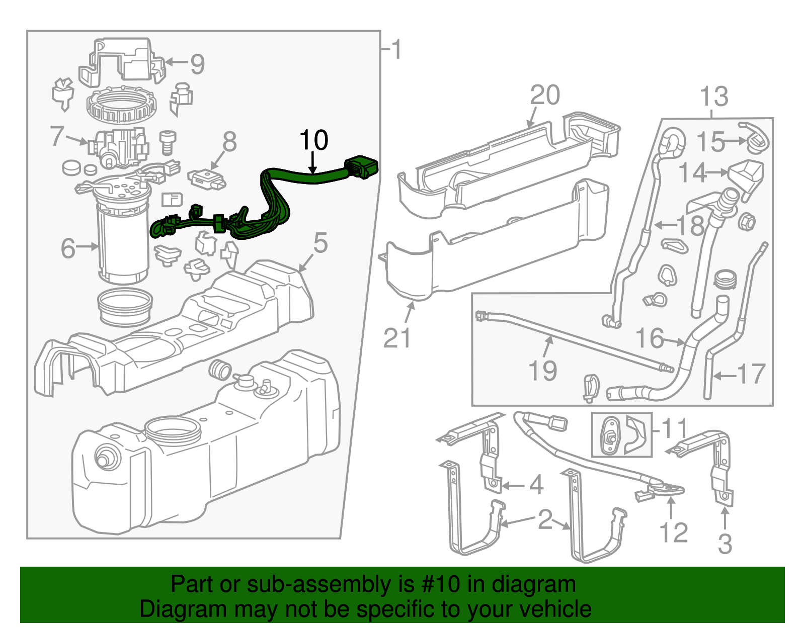 23323441 - Diesel Emissions Fluid (DEF) Pump Module Wiring Harness ...