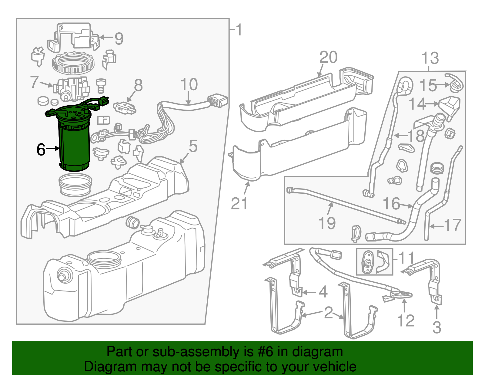 2012-2016 GM Diesel Exhaust Fluid (Def) Pump 84412924 | GM Parts Center