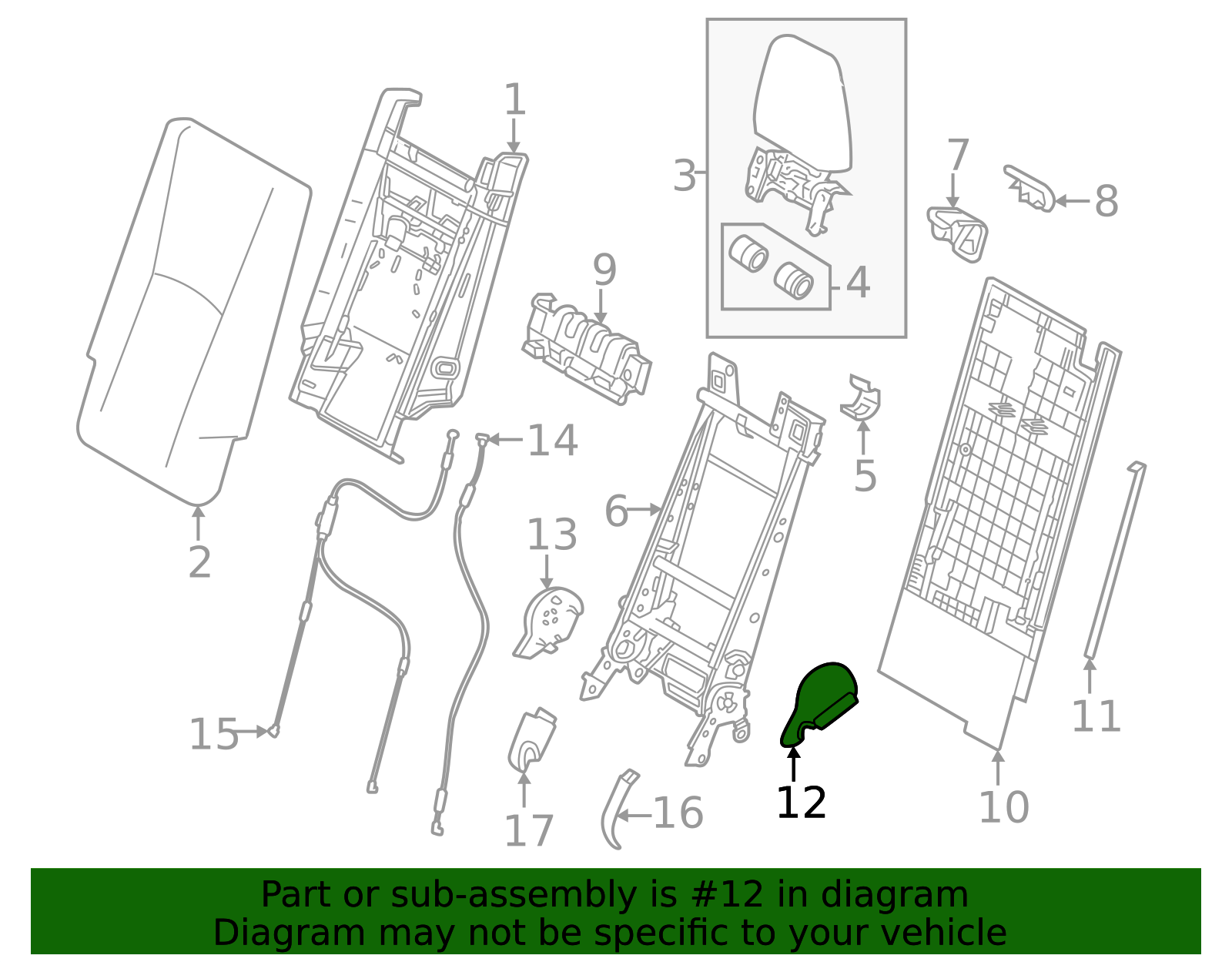 2024-2025 Toyota Grand Highlander Hinge Cover 79273-0E320-C0 | MotorMotor