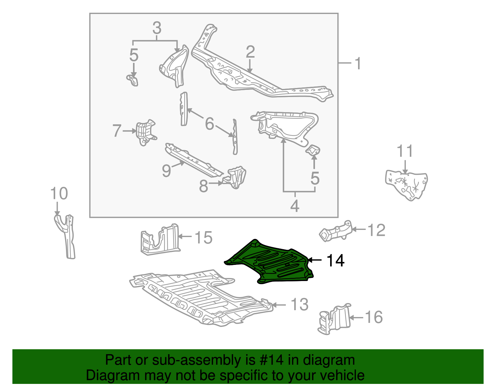 51442-24022 - Under Cover For 2002-2010 Lexus SC430 | Lexus OE Parts