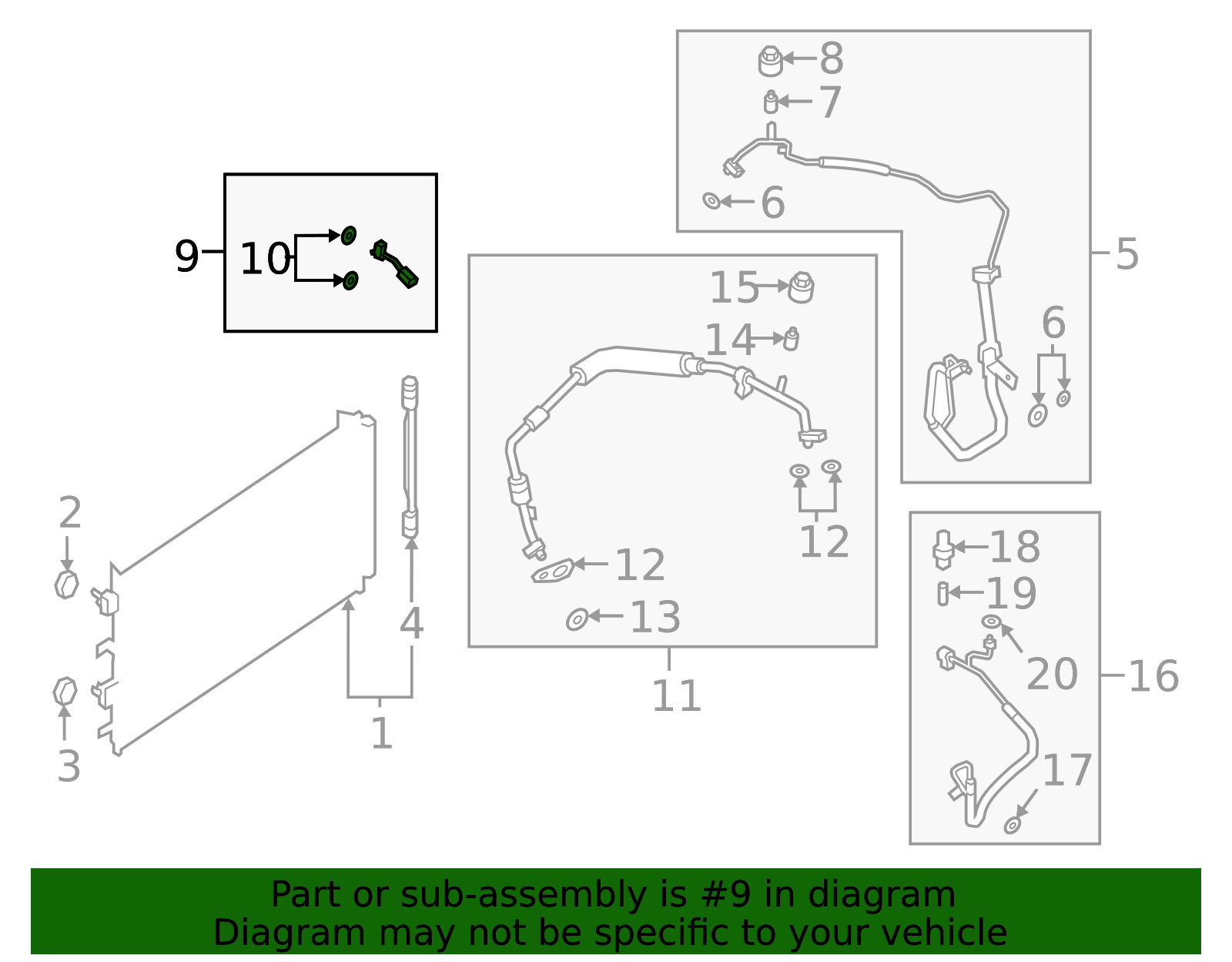 2020-2025 Ford | AC Tube | LX6Z-19835-D | Walls' Ford Parts