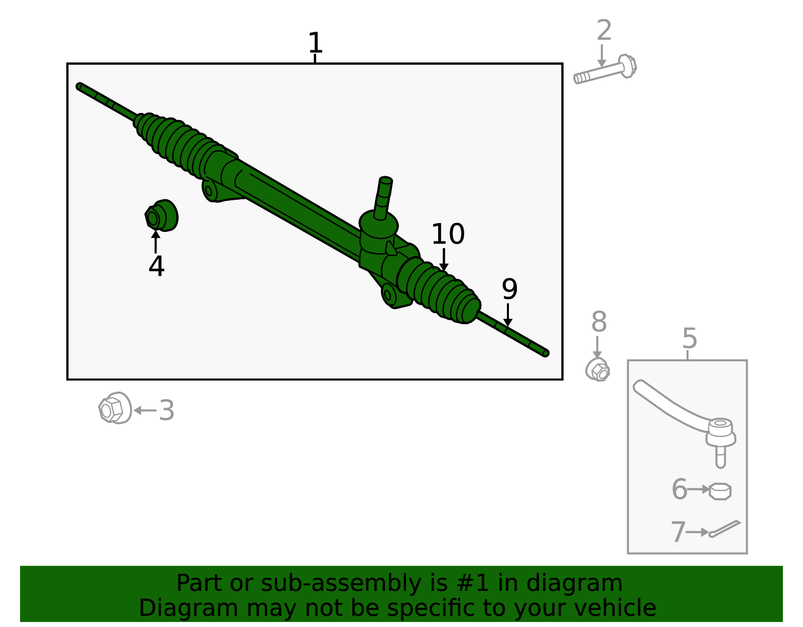45510-0E042 - 2014-2019 Toyota Highlander - Steering Gear | Toyota ...