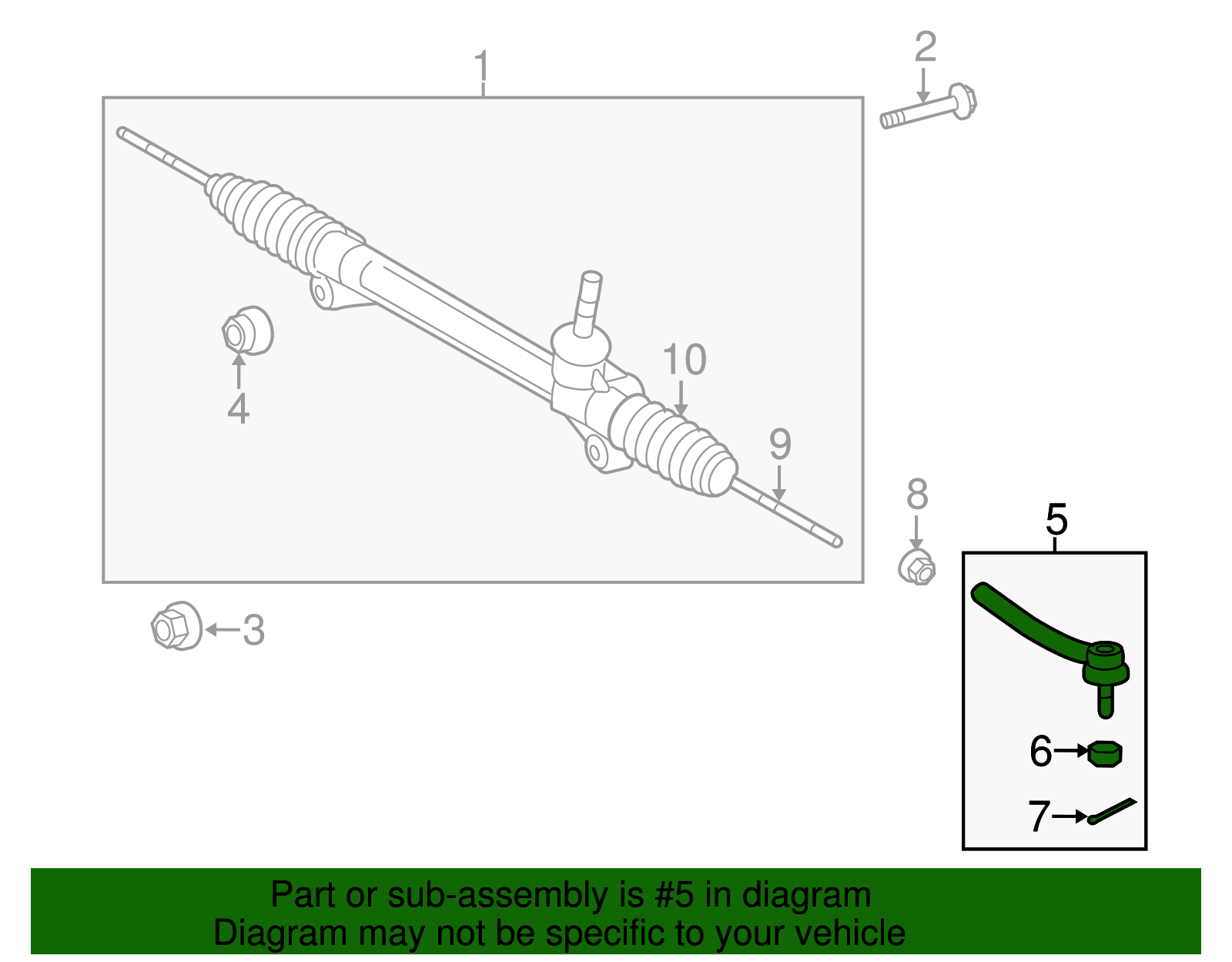 2009-2019 Toyota Outer Tie Rod 45470-09020 | OEM Parts Online