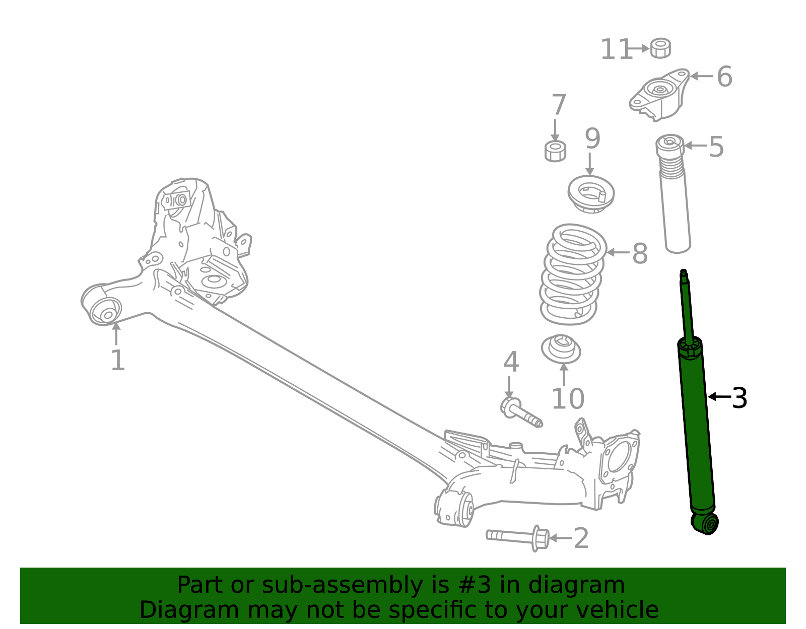 Genuine Official Toyota Shock Absorber part# 48530-WB010 for 2016-2020 ...