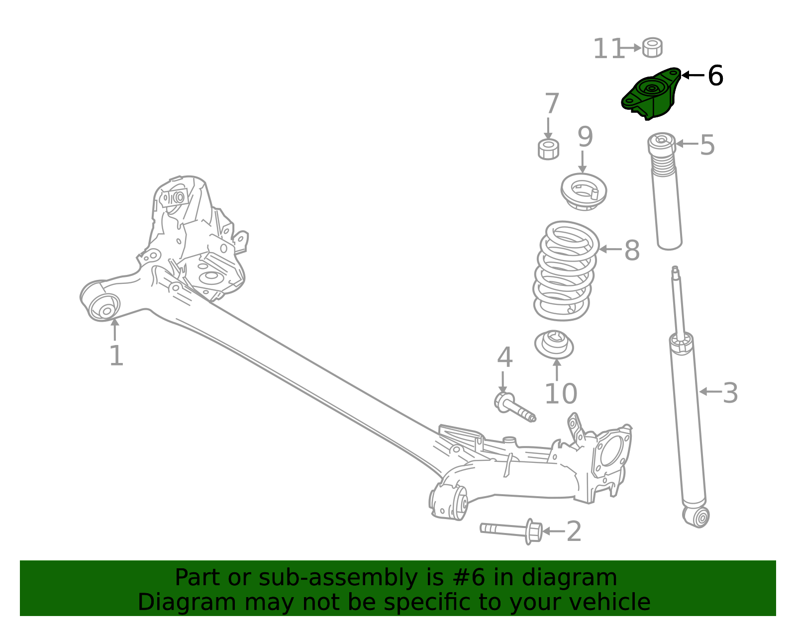 2016-2020 Toyota Shock Mount 48755-WB001 | OEM Parts Online