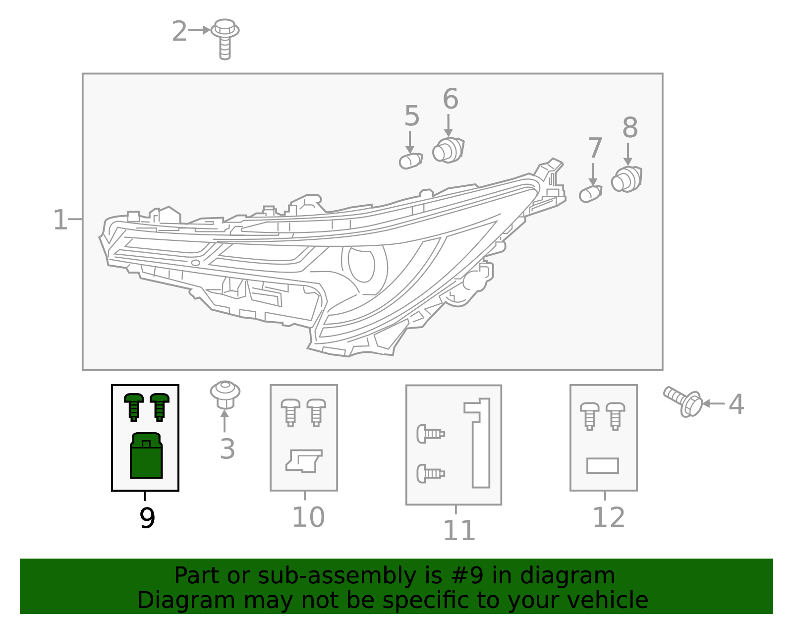 Genuine Toyota Repair Bracket part# 81194-12260 for 2019-2025 Toyota ...