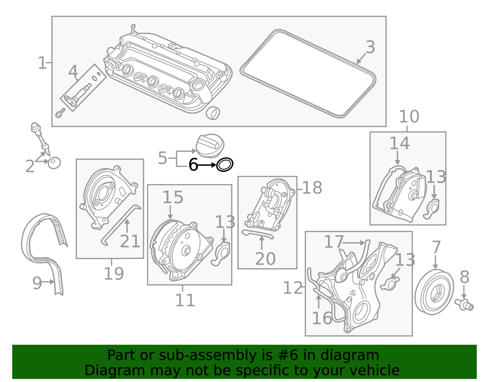 15613-PC6-000 - Engine Oil Filler Cap O-Ring Honda Parts Online