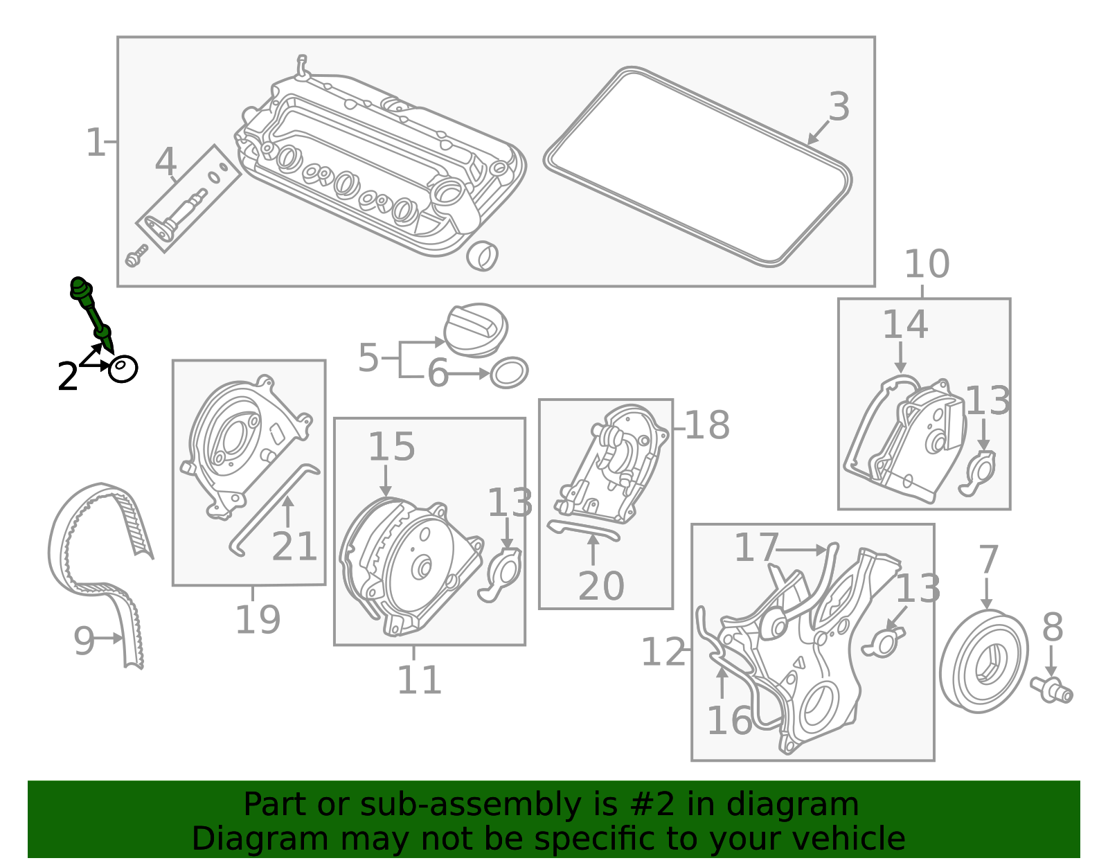 2013-2022 Honda Valve Cover Bolt 90013-5G0-A00 | OEM Parts Online