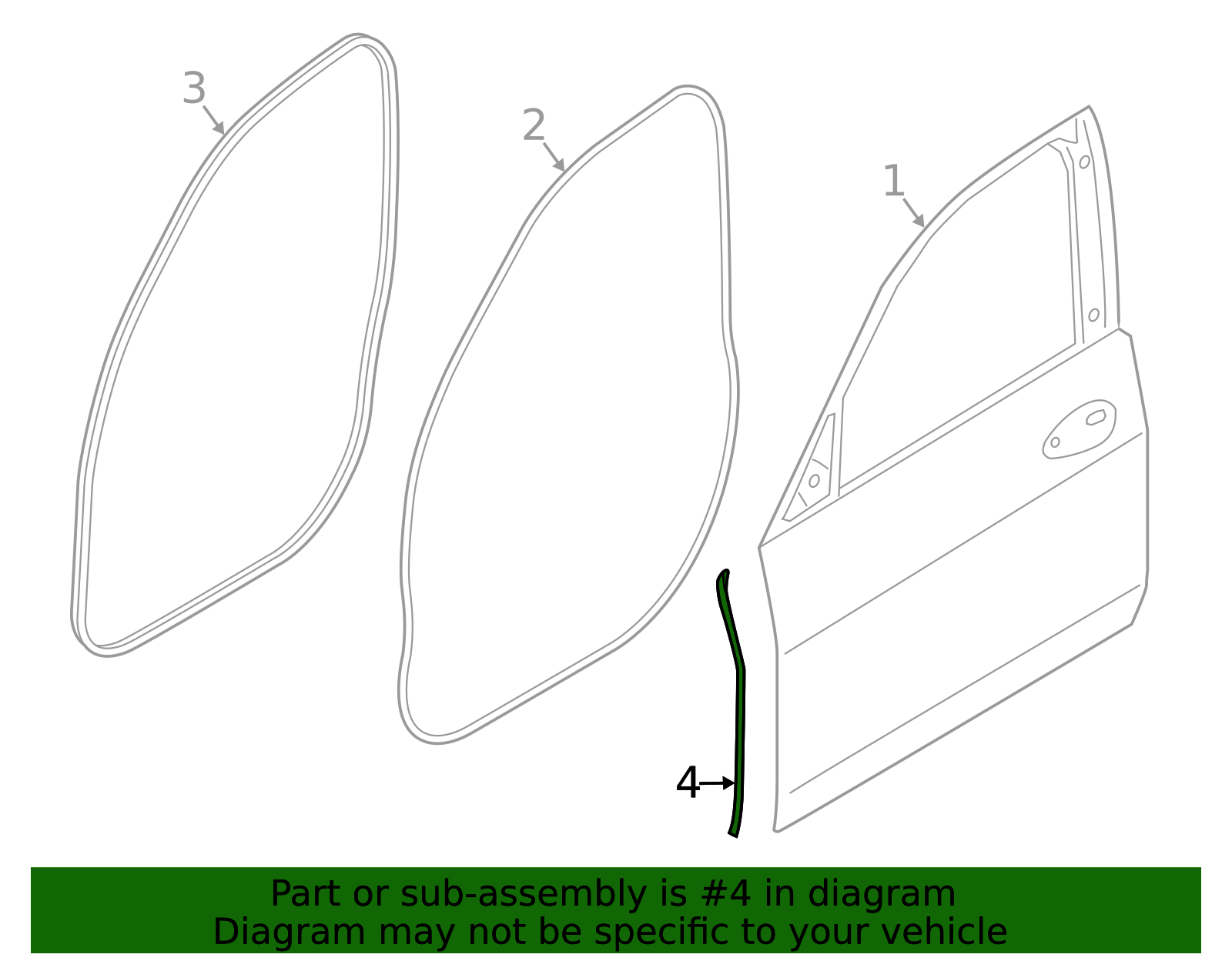 51769465616 - 2019-2025 BMW Front Weather-Strip (51-76-9-465-616) | BMW ...