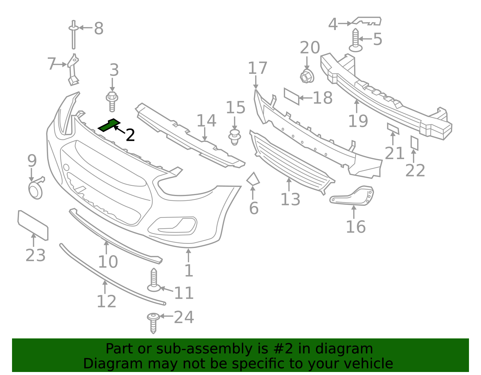 2012-2017 Hyundai Accent Inner Bracket 86555-1R000 | MotorMotor