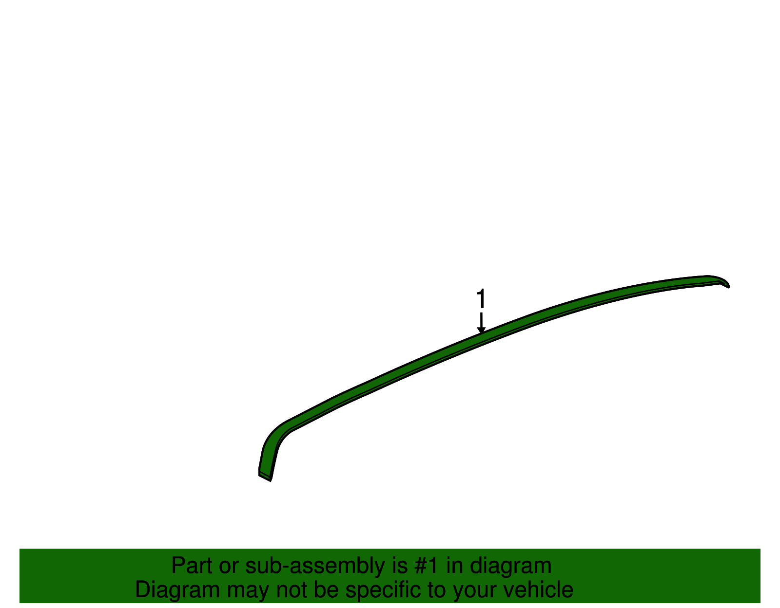 2022-2025 GM Roof Molding 85107662 | OEM GM Parts