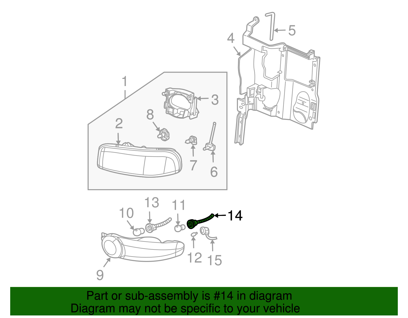 1999-2007 GM Multi-Purpose Lamp Socket 15306147 | OEM Parts Online