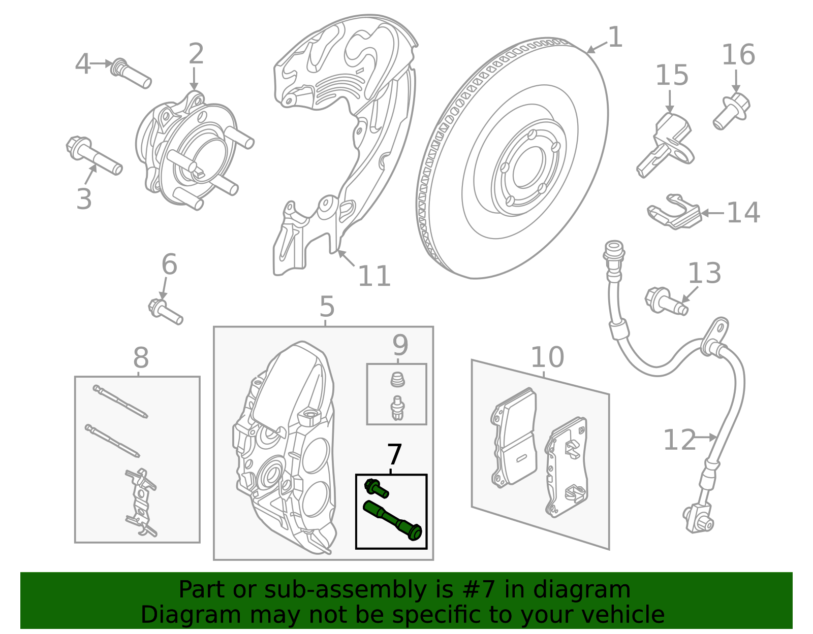 2016-2025 Ford | Motorcraft™ Caliper Hold Down | BRTF-147 | Walls' Ford ...