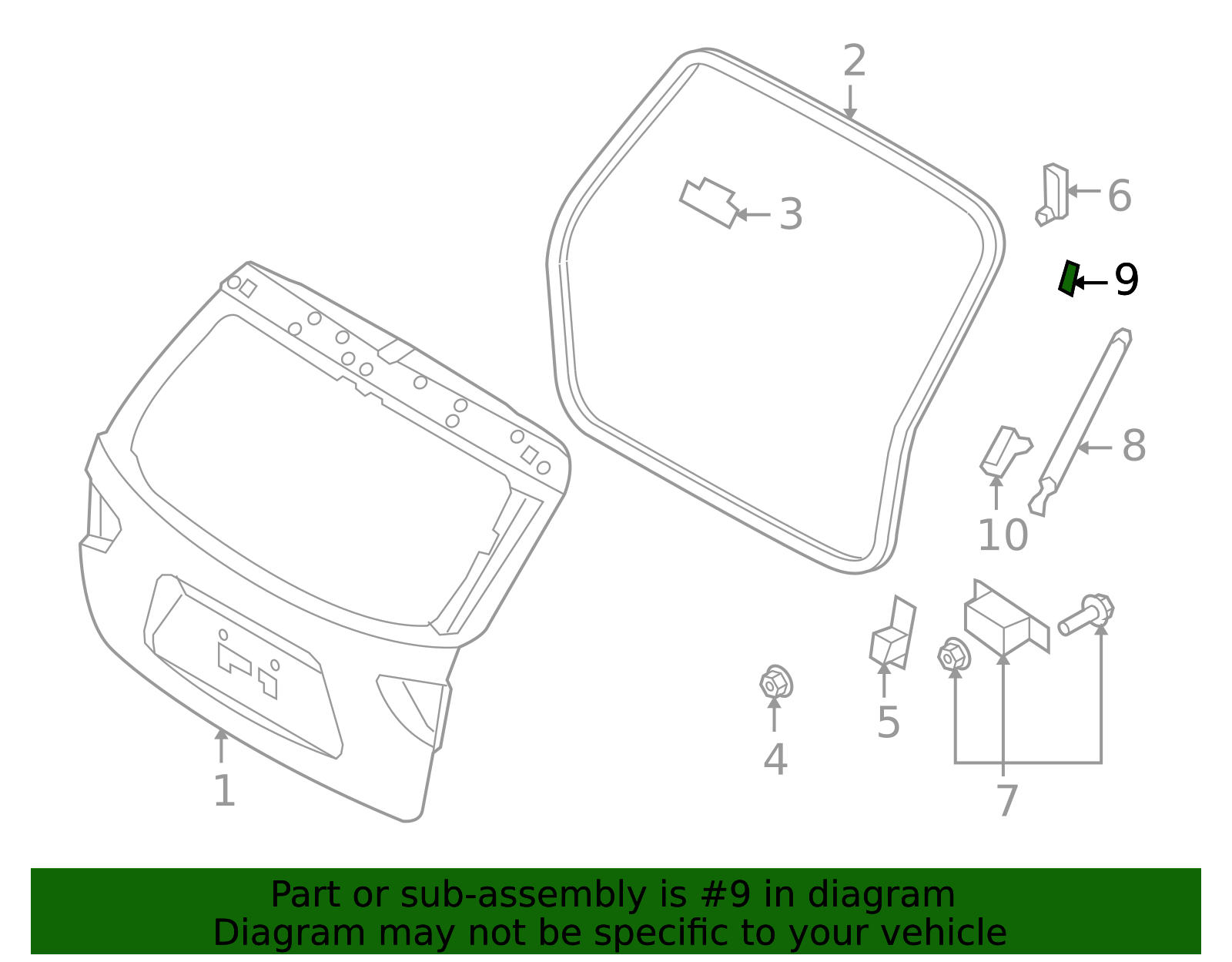 2011-2012 Hyundai Veracruz Lift Cylinder Upper Bracket 81795-3J000 ...