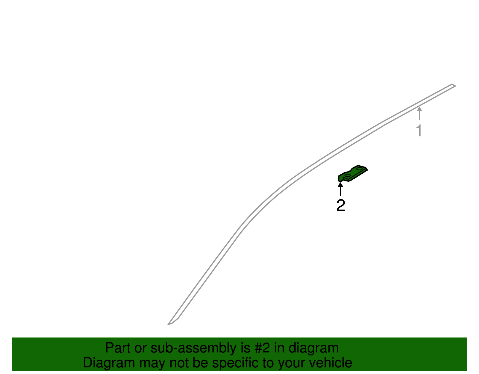 73858-3NF5A - Roof Molding Clip 2013-2025 Nissan | Nissan Parts ...