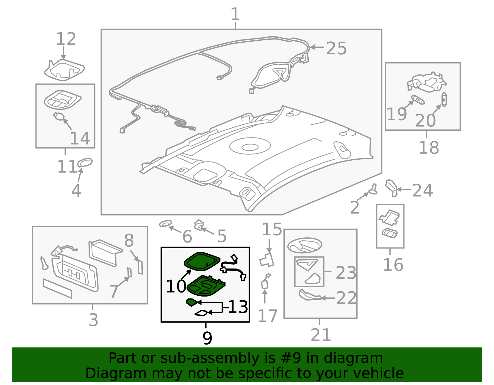 25921261 - OEM GM Map Lamp Assy | GMPartsCenter.net | GM Parts Center