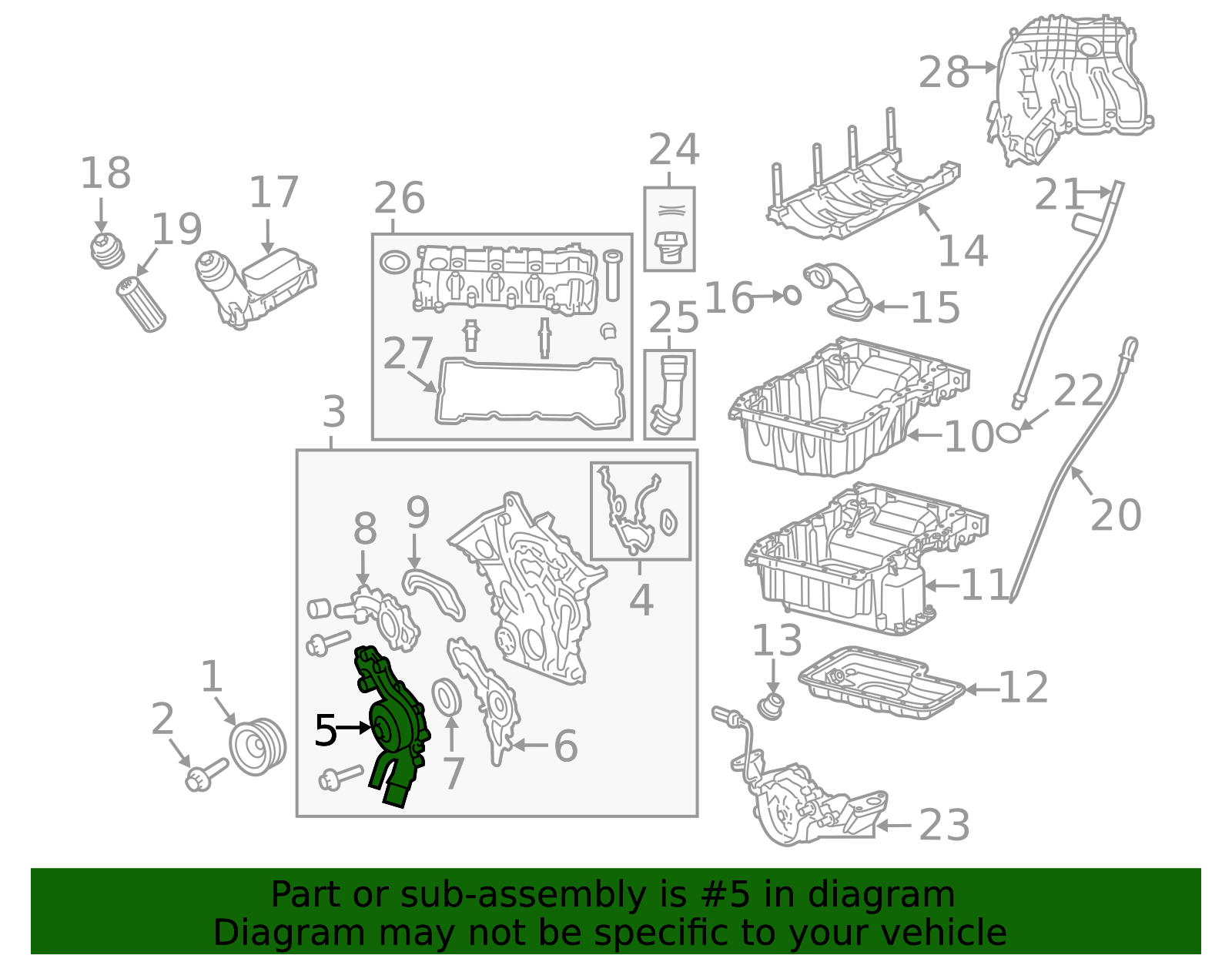 2014-2022 Mopar Water Pump 68667065AA | Mopar Parts Canada
