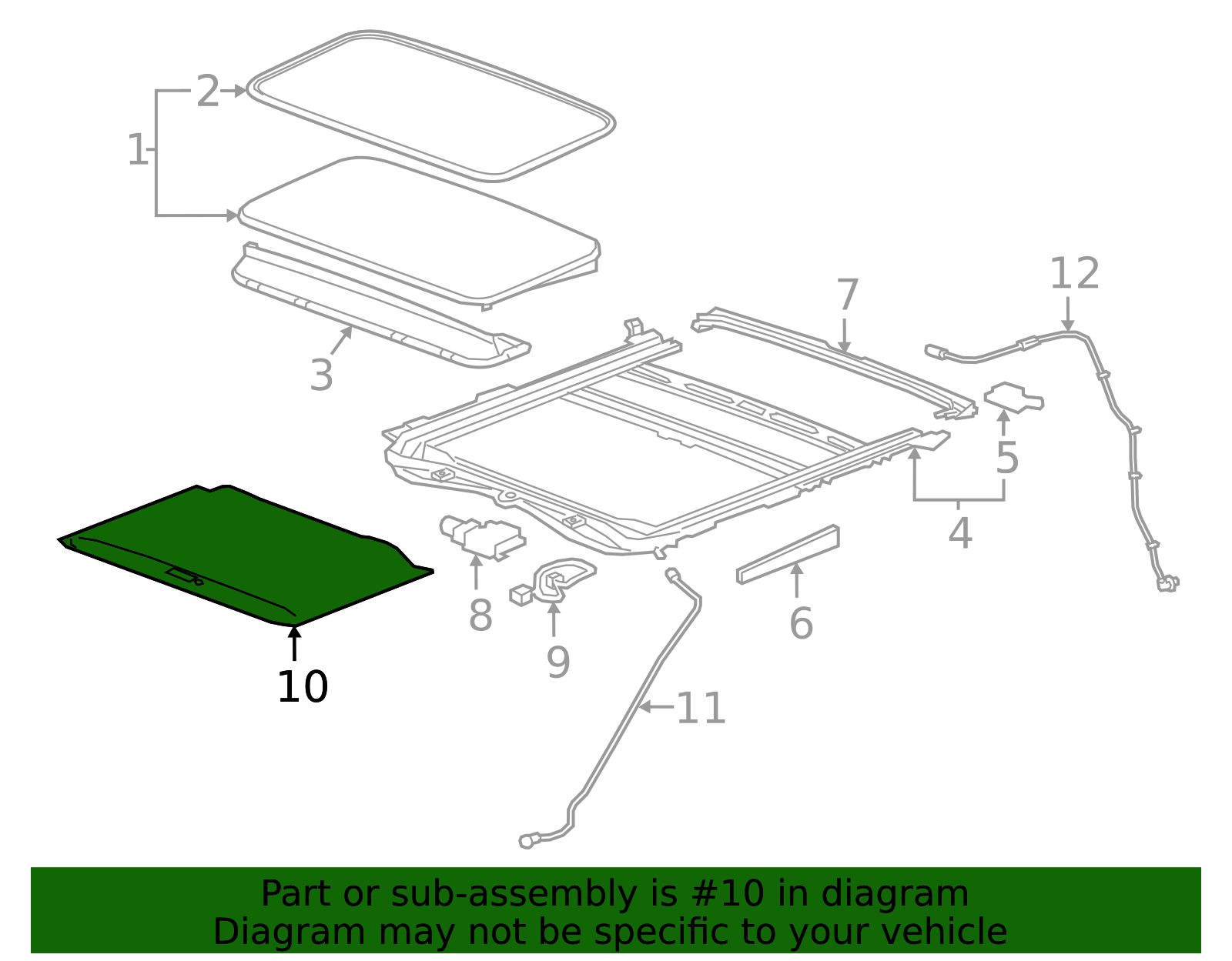 84753705 - 2019-2025 GM - Black Sunroof Sunshade | Partners Chevy