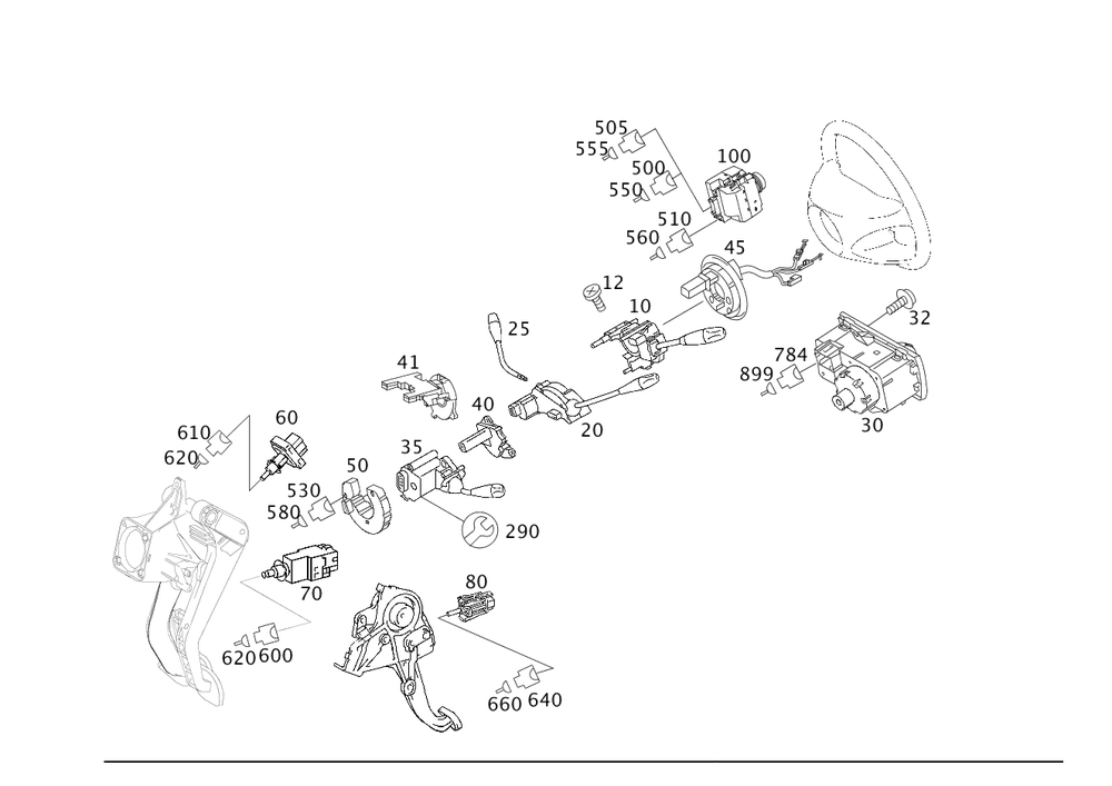 002-542-80-18 - Steering Angle Sensor 1994-2006 Mercedes-Benz ...