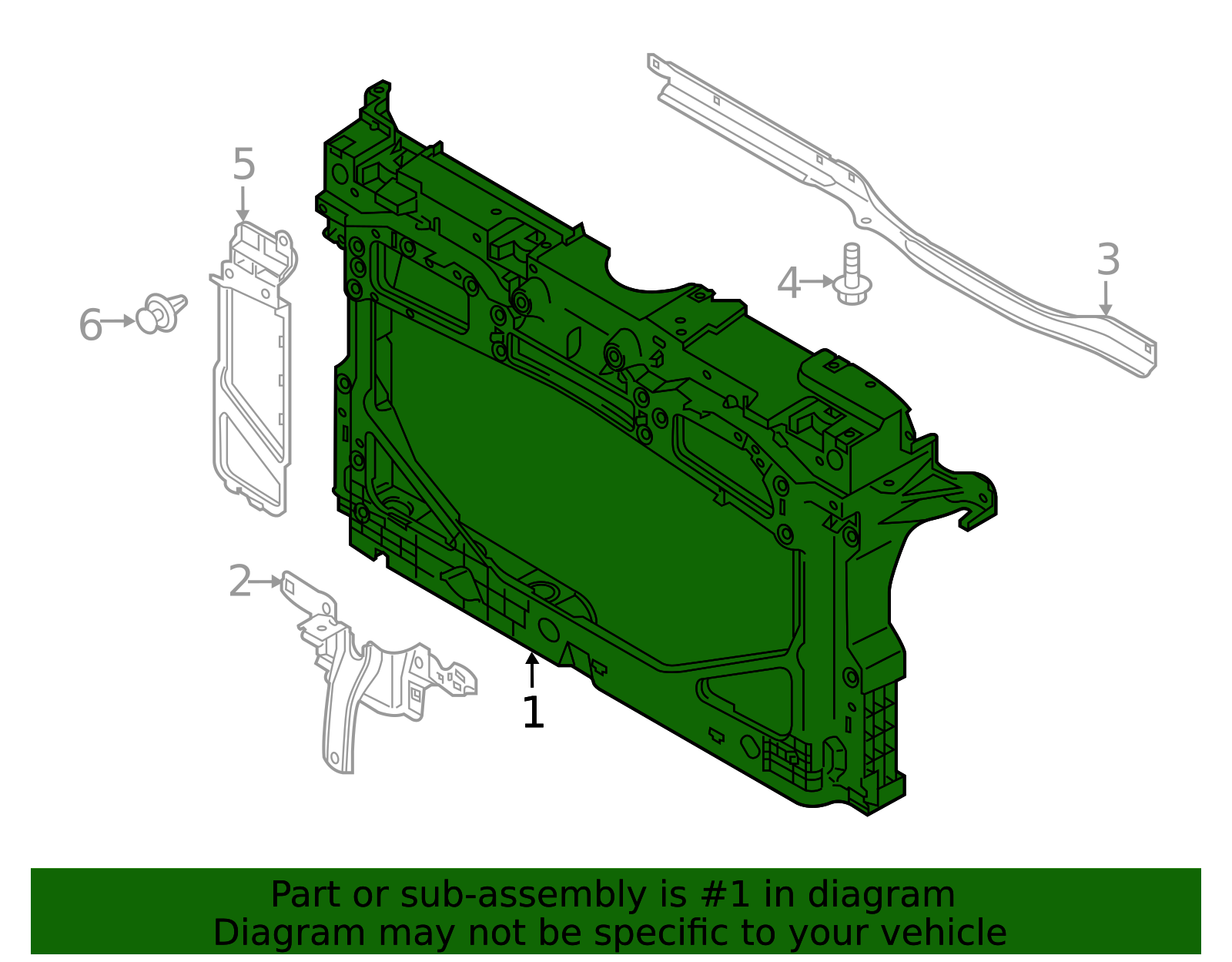 53201-WB003 - Radiator Support Panel - 2016-2020 Toyota | OEM Genuine ...