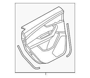 4M0-867-304-BJ-TIL - Door Trim Panel 2020-2022 Audi | Audi OEM Parts Guy