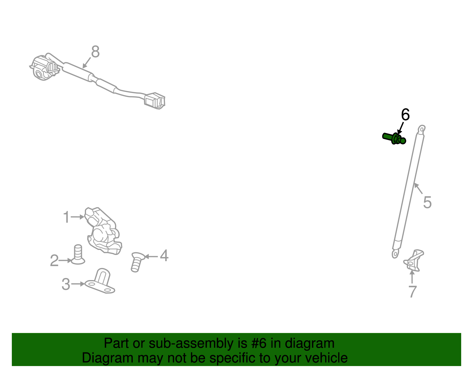 90109-TLA-A01 - Lift Cylinder Ball Stud 2017-2025 Honda | Honda Parts ...