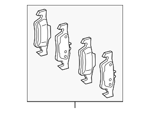 2006-2018 Mercedes-Benz Disk Brake Pad Rear 000-420-99-04 | MB Parts Center