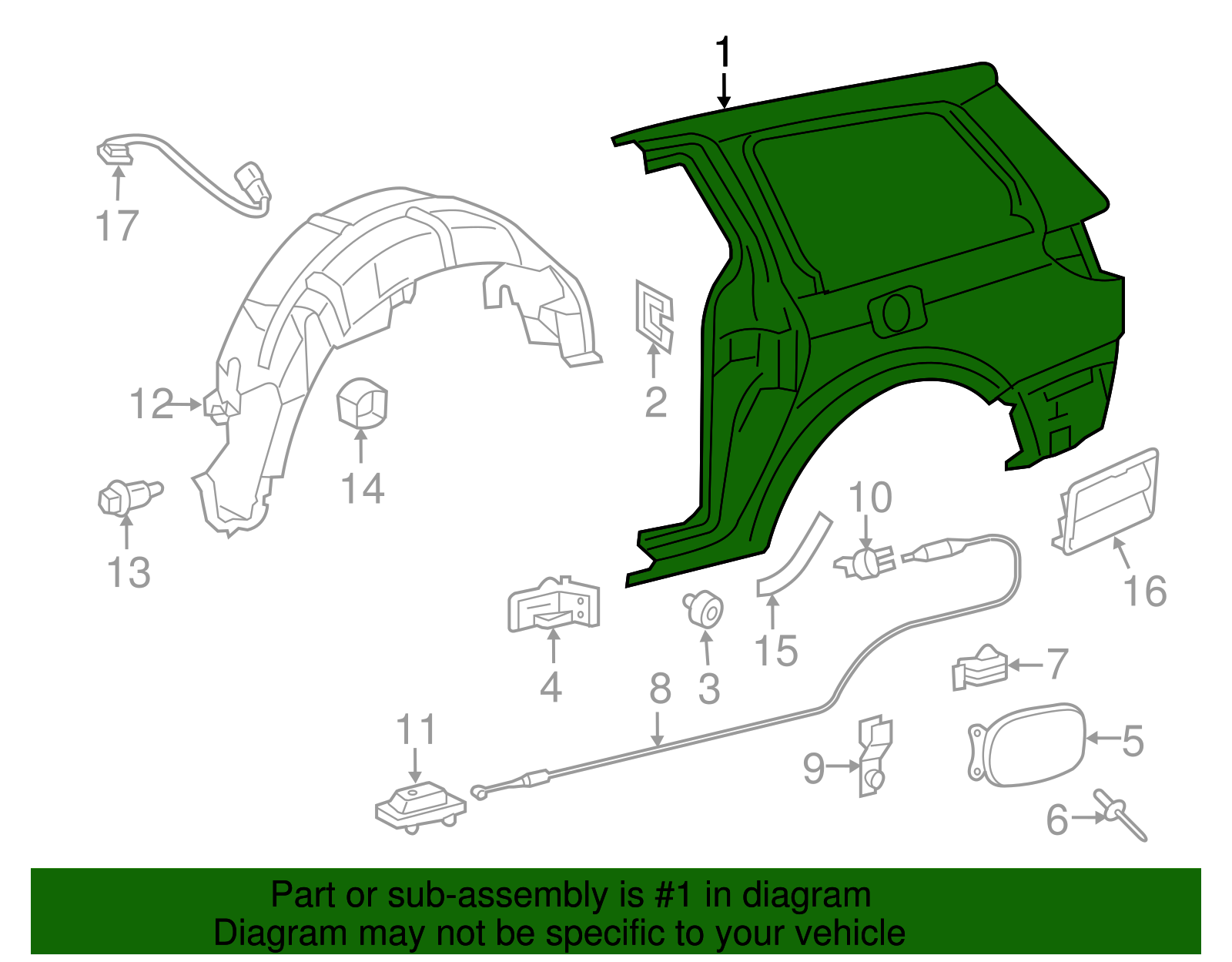 61612-08080 - Side Panel 2011-2017 Toyota Sienna | Longo Toyota Parts