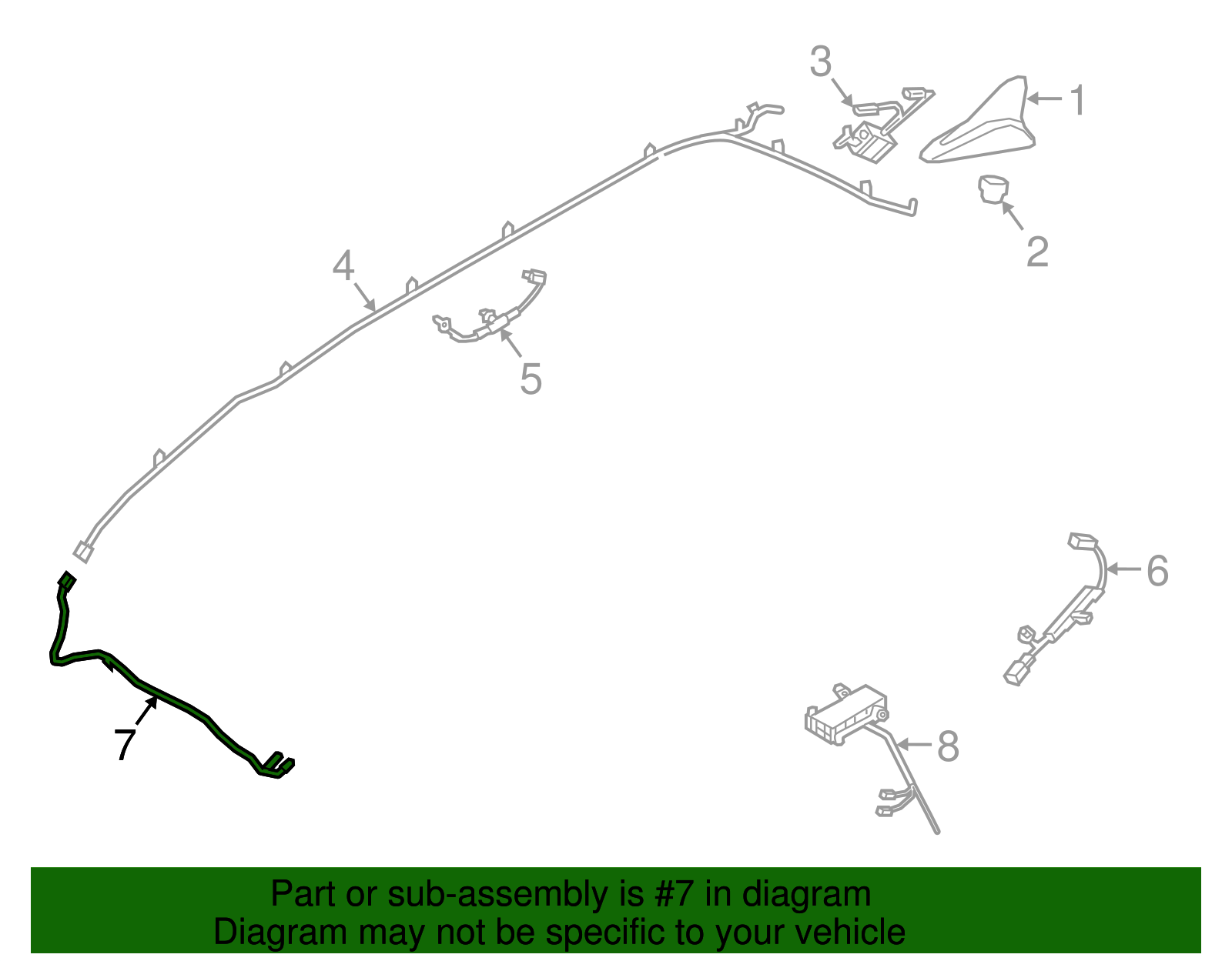 96220-F0000 - Hyundai Antenna Cable 2019-2020 Hyundai Elantra ...