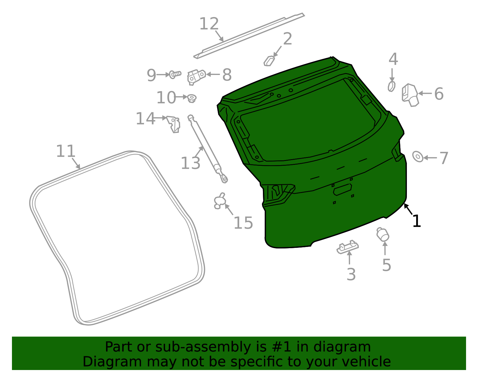 2019-2025 Chevrolet Blazer Lift Gate 84741540 | GM Parts Center