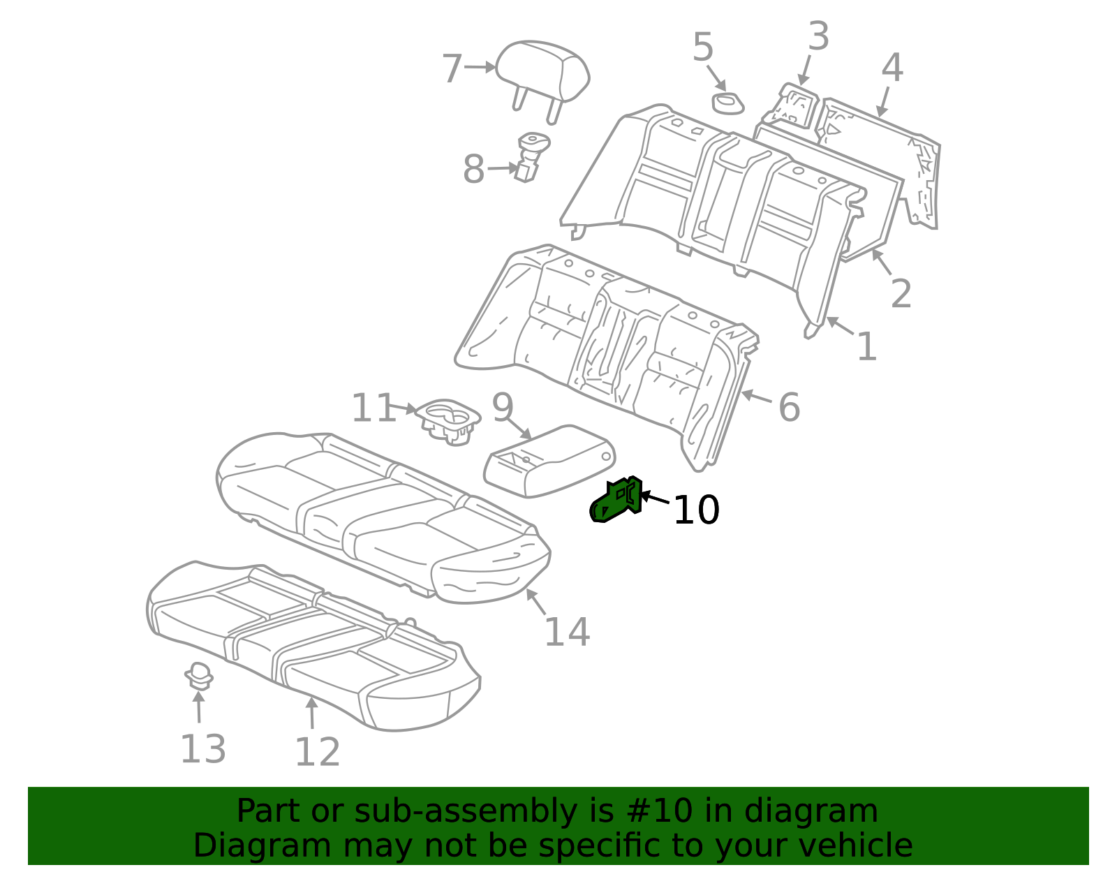 82182-SDR-003 - Armrest Bracket 2005-2007 Honda Accord | Honda Parts Online