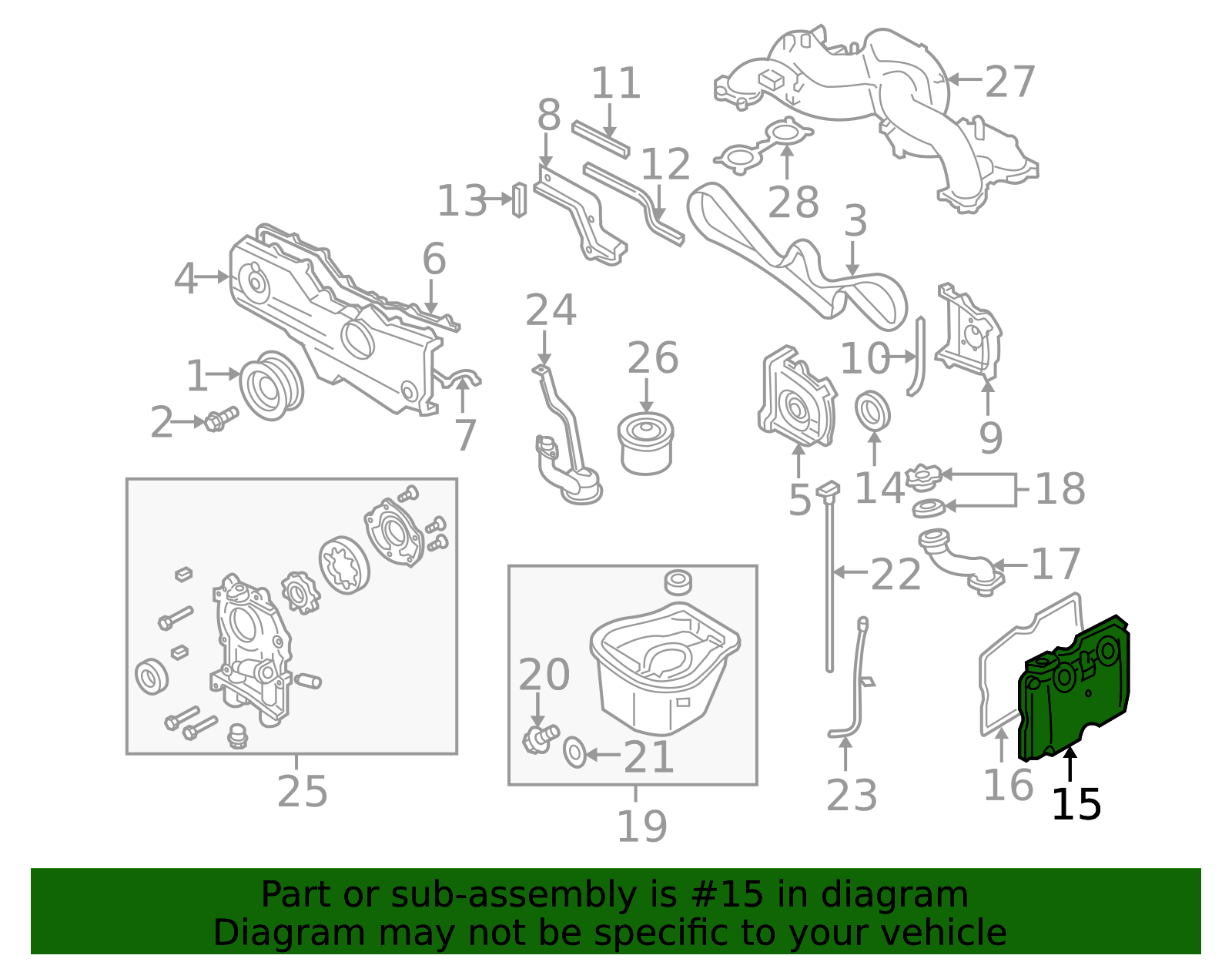 13278AA280 - 2006-2011 Subaru - Valve Cover | Subaru Parts HQ