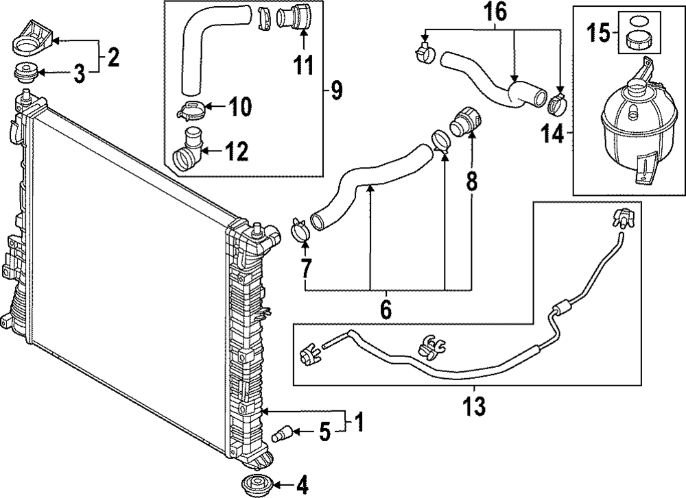 25310-P0000 - Radiator Assembly 2023-2025 Kia Sportage | Kia.Parts Store