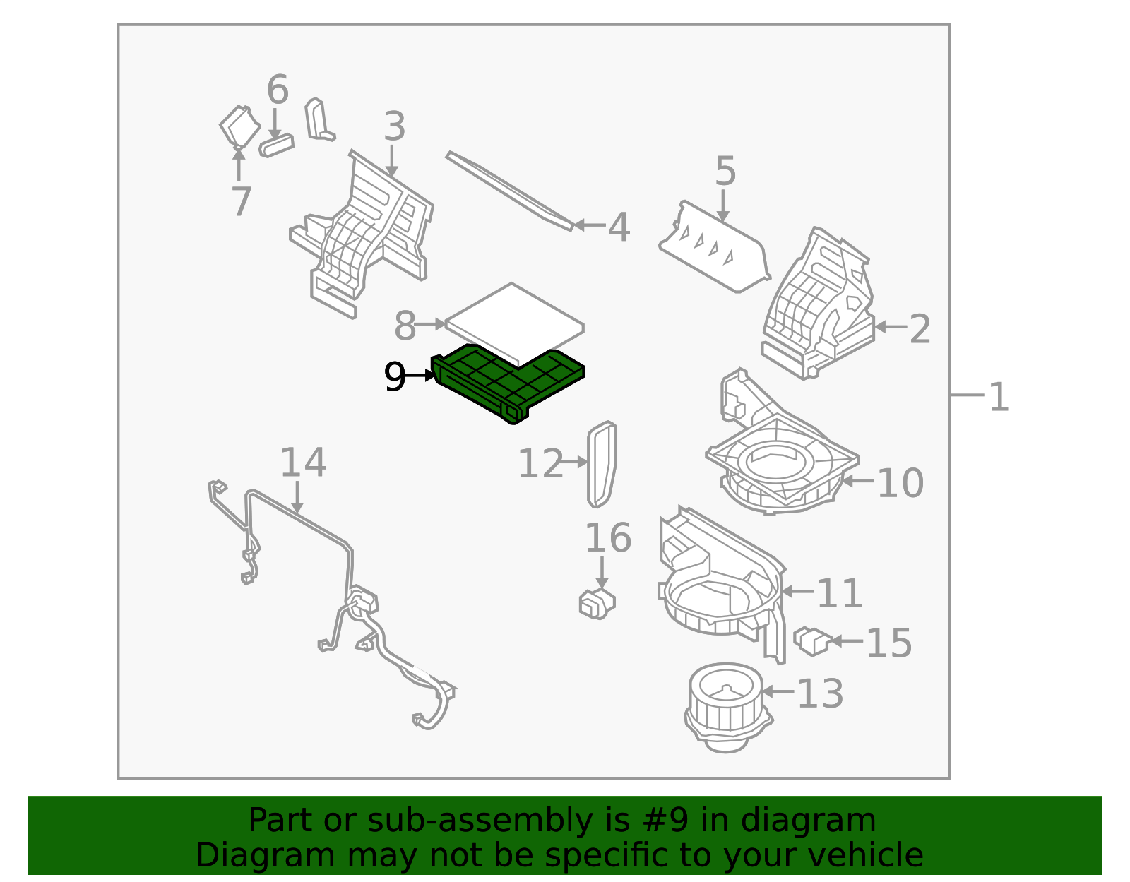 97129-1D000 - Filter Cover 2007-2010 Kia Rondo | Kia.Parts Store