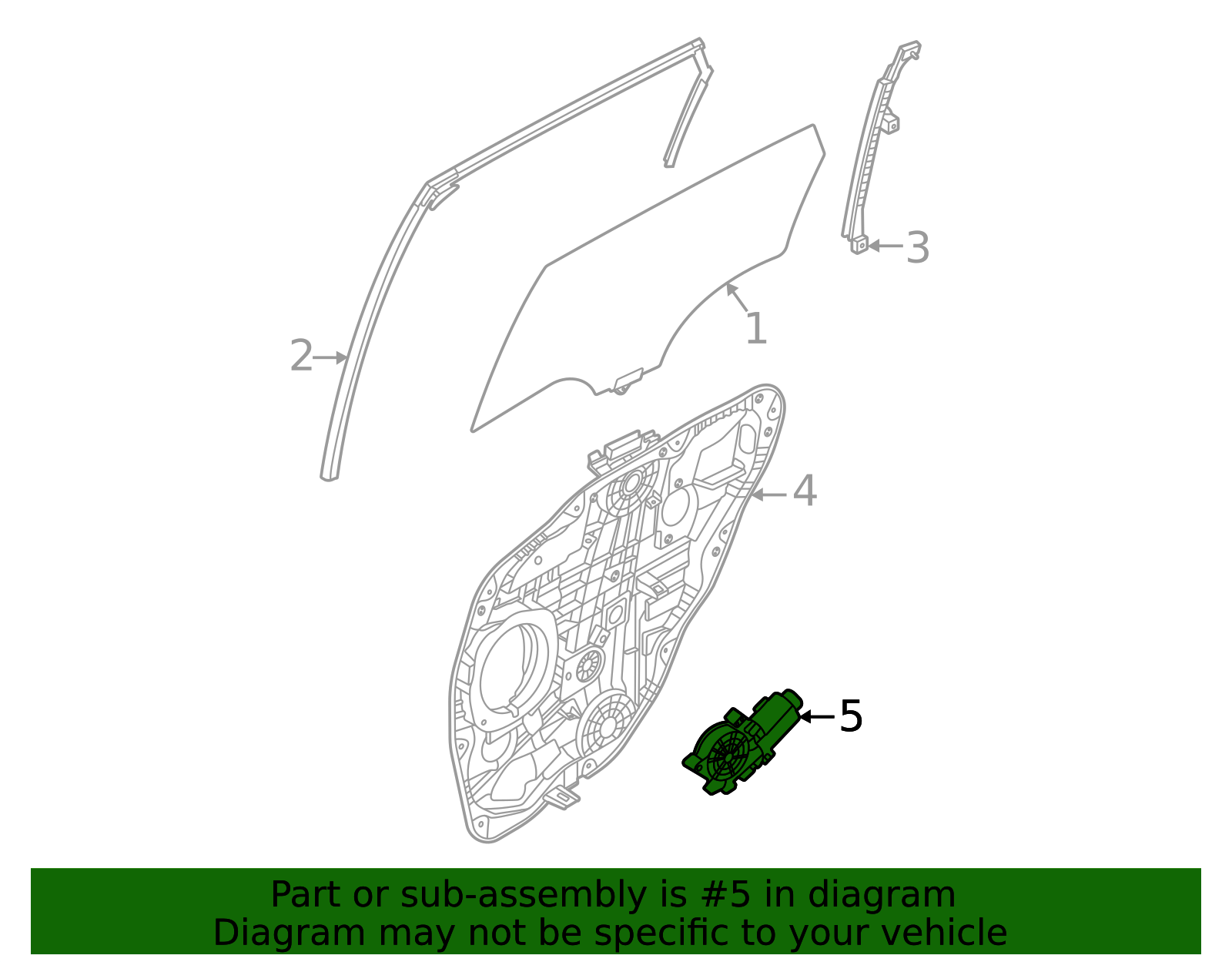 83450-Q5000 - Window Motor 2021-2025 Kia Seltos | Kia.Parts Store
